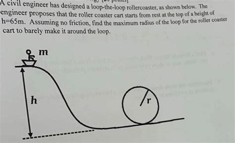 solved a civil engineer has designed a loop the loop