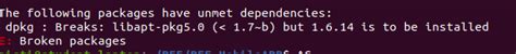 Apt Upgrade Error The Following Packages Have Unmet Dependencies Stack Overflow