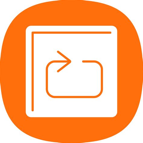 Loop Glyph Curve Icon 42844154 Vector Art At Vecteezy