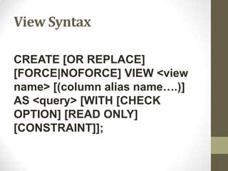 Oracle Database View PPTX