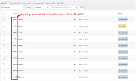 How To Modify Woocommerce Order Numbers With Leading Zeros Tyche Softwares