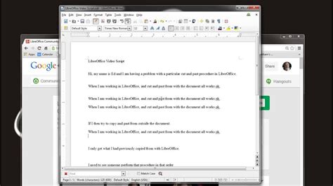 Libreoffice Copy And Paste Youtube