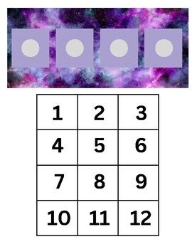 Galaxy Outer Space Counting On Velcro Activity TPT