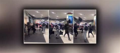 Manchester Arndale Brawl Caught On Camera As Cackling Youths Hurl Objects And Trade Blows