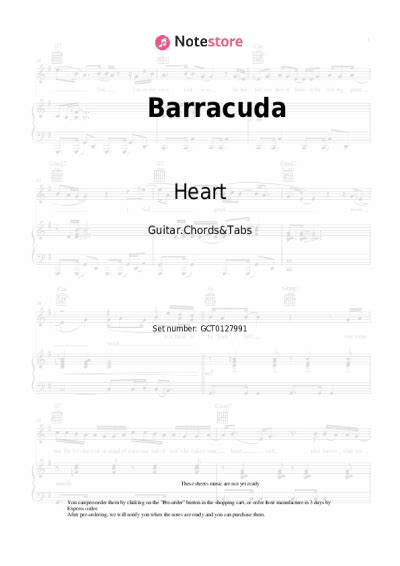 Barracuda Heart Piano Solo Sheet Music At Note Piano Solo
