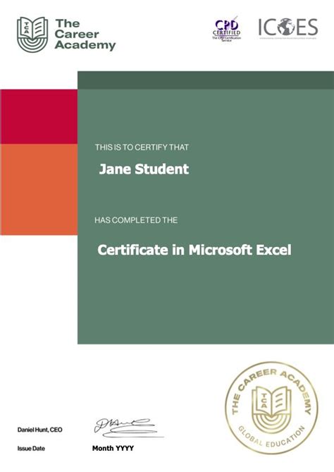 Microsoft Excel Certification Australia The Career Academy