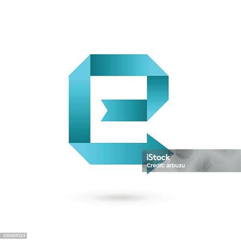 알파벳 E 화살표 리본상 휘장 아이콘크기 디자인식 형판 요소 0명에 대한 스톡 벡터 아트 및 기타 이미지 0명 기업 재무와 산업 기하 도형 Istock