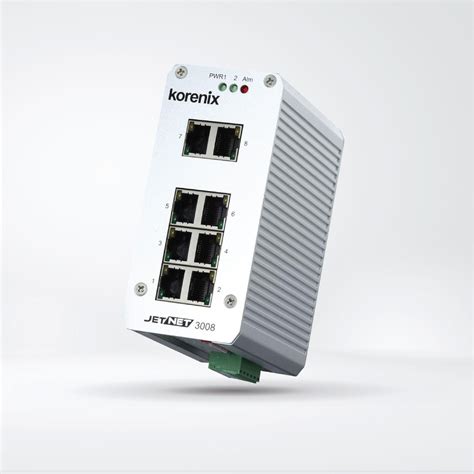 Jetnet 3008 Industrial 8 Port Fast Ethernet Switch