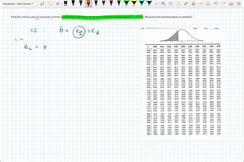 SOLVED Find The Critical Value Zc Necessary To Form A Confidence Interval At The Level Of