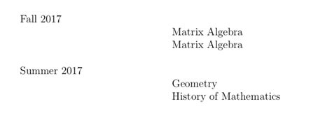 Horizontal Alignment Formatting Of Hangindent With 2 Columns Tex