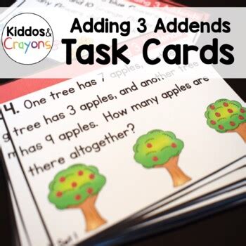 Adding Addends Word Problems Task Cards OA A TpT