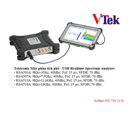 Máy phân tích phổ Real time USB Tektronix RSA A Khz Ghz tek