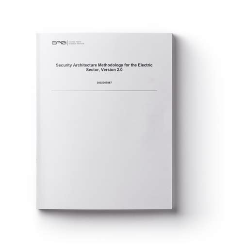 Security Architecture Methodology For The Electric Sector Version 20