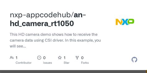github nxp appcodehub an hd camera rt1050 this hd camera demo shows how to receive the camera