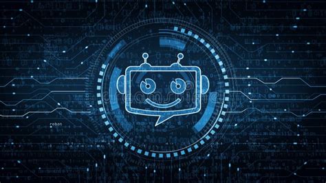 Chatbot Ai Online Assistant Support Symbol Loop Digital Concept Stock