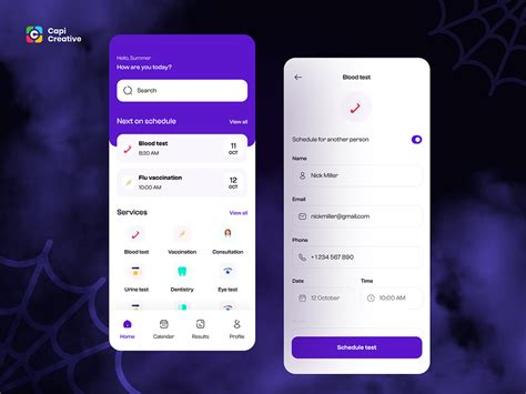 Ui Health Concept By Capi Product On Dribbble