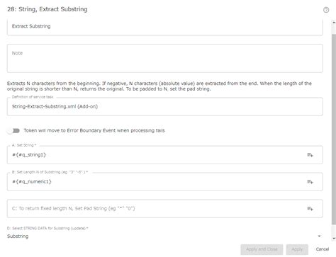 String Extract Substring Questetra Support