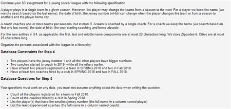 Solved Please Show Step 4 ﻿database Annd Provide An Erd