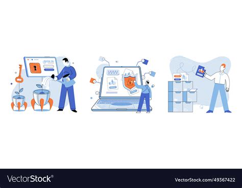 Information Security Data Confidentiality Vector Image
