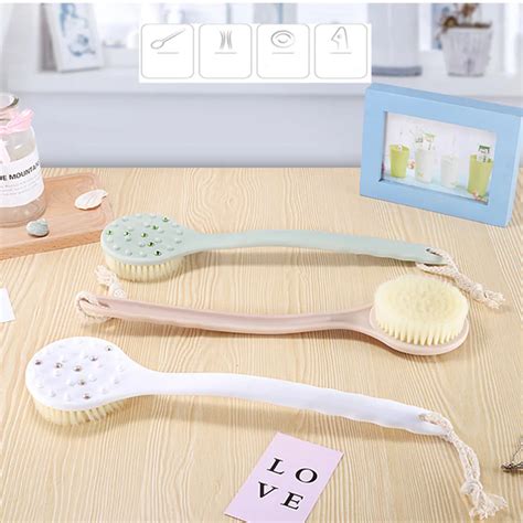 긴 손잡이 매달아 부드러운 강모 등 바디 목욕 샤워 스크러버 브러쉬 스폰지 바디 마사지 브러쉬 등을 쉽게 청소 50목욕 브러시스펀지 And 스크럽 Aliexpress