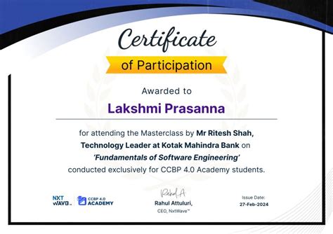 Lakshmi Prasanna On Linkedin Ccbpacademy Nxtwaveccbp