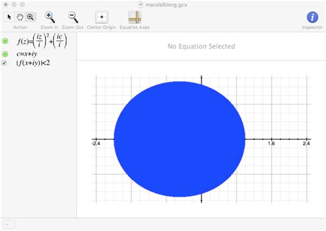 LabKitty Plot The Mandelbrot Set Using Grapher