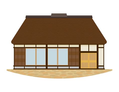 古民家のイラスト 無料のフリー素材 イラストエイト