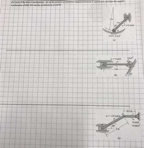 Solved Equation Between A And B And Calculate The Angular Chegg Com