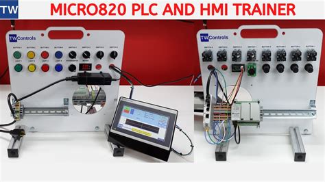 Plc Trainer With Allen Bradley Micro820 Plc And Panelview 800 Hmi Youtube