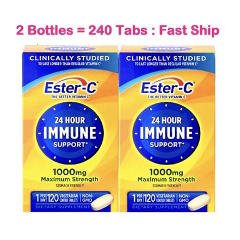 Ester C 1000mg 240 Tablets Twin Pack 2 Bottles Of 120 Tablets Each 1000 Mg Lazada Ph