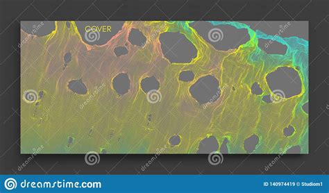 This Spiderweb Has Been Broken Abstract Grid Background With Hole