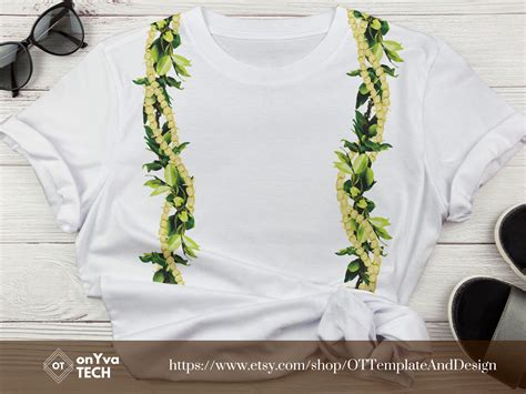 Maile And Pikake Lei 3 Strands Open Frames Png Bundle Version 1 Digital Instant Download Etsy