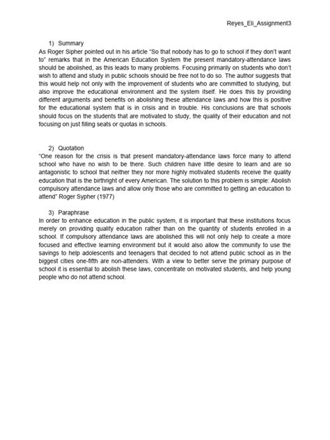 Example Of Quotation Summary And Paraphrase Pdf Example Of Quotation Summary And Paraphrase Pdf