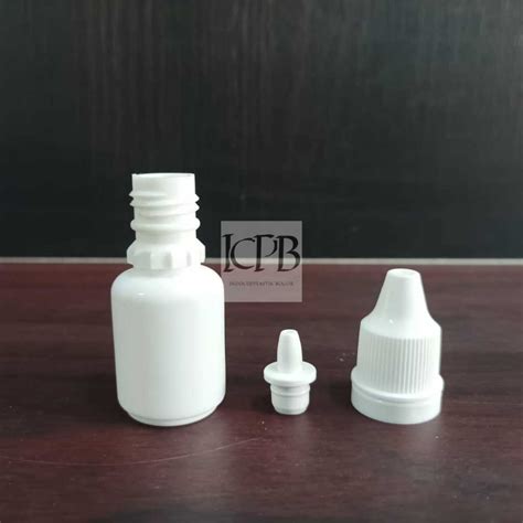 Jual Botol Tetes 10 Ml Putih Botol Plastik Tetes 10 Ml White Tutup Segel Botol Tetes Mata