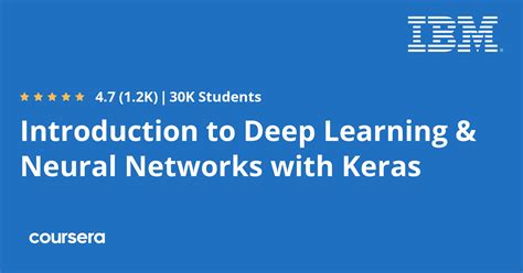 Introduction To Deep Learning And Neural Networks With Keras Coursya