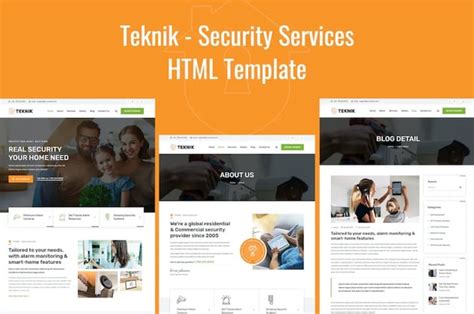 Best Home Security HTML Website Templates For Envato Tuts