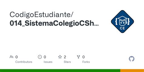 GitHub CodigoEstudiante SistemaColegioCSharp