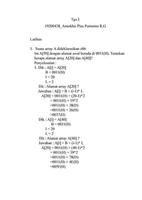 Tugas Pertemuan 1 Struktur Data Semester 2 Universitas Bina Sarana