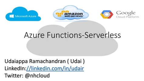 Azure Functions Serverless Ppt