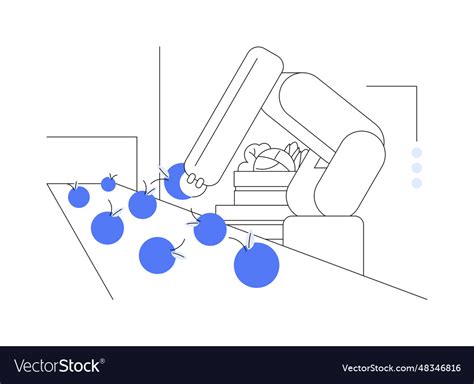 Sorting And Packing Robots Abstract Concept Vector Image