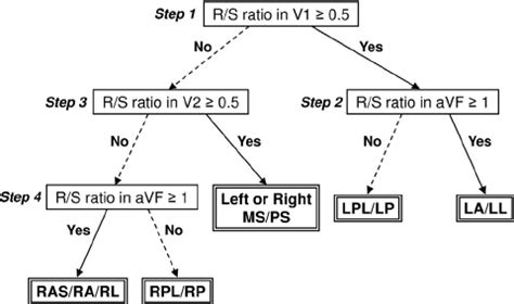 Stepwise ECG Algorithm For The Determination Location Abbreviations Download Scientific