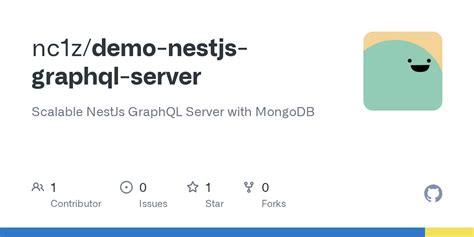 Github Nc1zdemo Nestjs Graphql Server Scalable Nestjs Graphql
