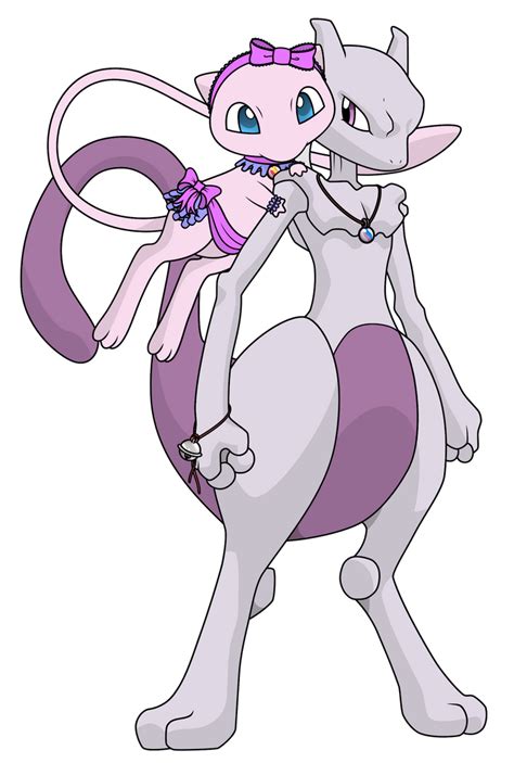 My Mew And Mewtwo By Reitanna Seishin On Deviantart