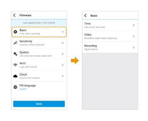 Change Camera Settings By Using Smartphone Blackvue NZ Ltd