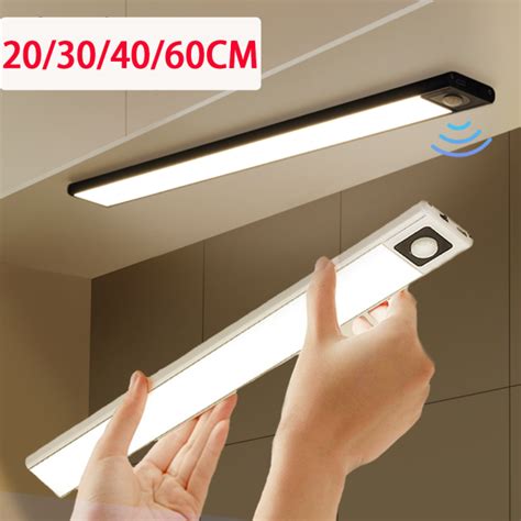 ไฟกลางคืน Led Motion Sensor Usb คณะรัฐมนตรีไฟในคืนห้องนอนตู้เสื้อผ้าโคมไฟสำหรับตู้ครัวแสง