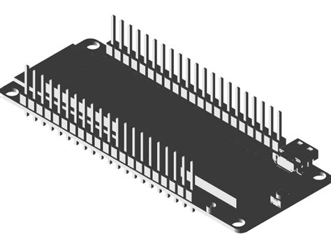 Box For ESP32 Wrover B 3D CAD Model Library GrabCAD