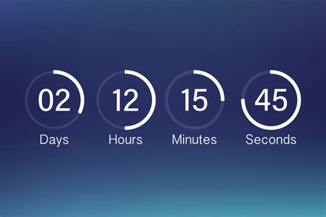 Vector Countdown Clock Counter Timer UI Graphic By DG Studio Creative Fabrica