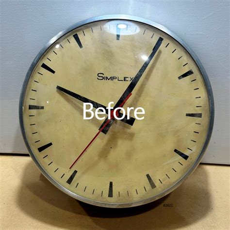 Vintage Simplex Electric Wall School Clock Adelaide Clocks