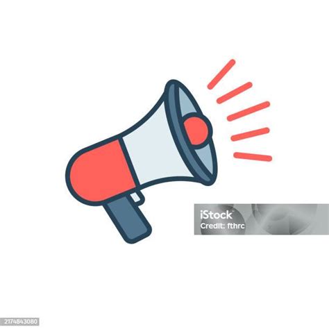 스피커 아이콘입니다 확성기 스피커 아이콘입니다 고립 된 벡터 일러스트 레이 션 휴대용 마이크에 대한 스톡 벡터 아트 및 기타 이미지 휴대용 마이크 귀여운