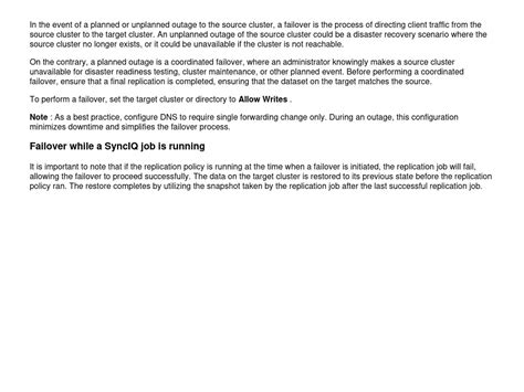 Failover Dell Powerscale Synciq Architecture Configuration And Considerations Dell